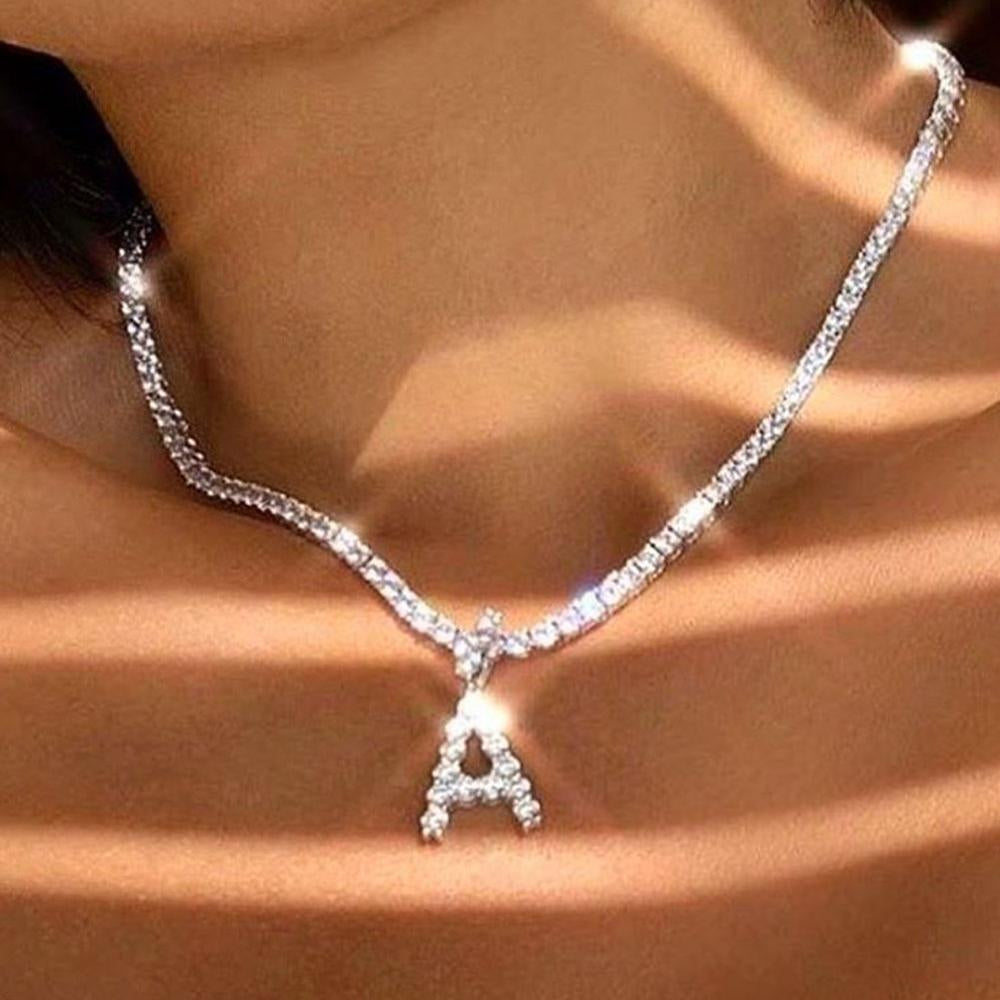 Tennis Chain Necklace – Red Hearts Jewelry